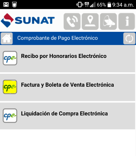 Sistema de Emisión SOL | Comprobantes de Pago Electrónicos